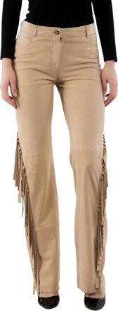 Moschino Femme, Pantalons, Beige, Taille: 36 FR Pantalons