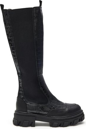 Ganni Femme, Chaussures, Noir, Taille: 40 EU Bottine Chelsea Montante