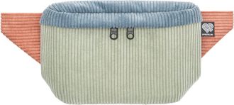 PP-Berlin Bauchtasche eckig, Cord Mint/Hellblau/Rosa, vegan, Handmade in Berlin f&uuml;r Damen, Herren, Unisex. Hipbag, Crossbody Bag, Schultertasche, H&uuml;fttasche