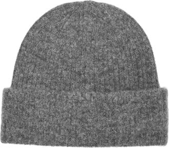 Selected Female Mütze Geripptes Wollgemisch