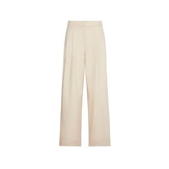 Calvin Klein Pantalon droit en coton m&eacute;lang&eacute;