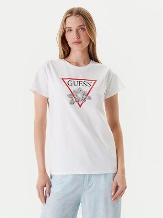 Guess T-Shirt W5YI38 I3Z14 Wei&szlig; Regular Fit
