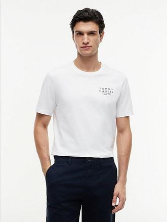 Tommy Hilfiger T-shirt en jersey &agrave; drapeau ondul&eacute; au dos