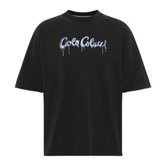 Carlo Colucci Oversize T-Shirt - - Tops - Herren - Schwarzk - XL
