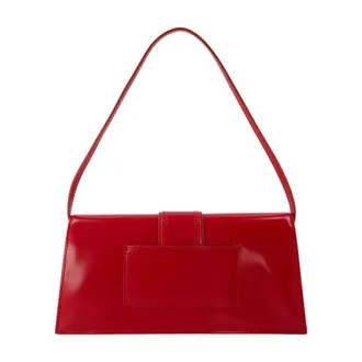 Jacquemus Structured Calfskin Shoulder Bag - Red
