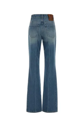 Valentino Garavani Womens Denim Jeans Mediumbluedenim Exterior: Cotton