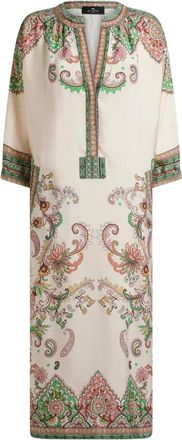 Etro Femme, Robes, Multicolore, Taille: 38 FR Robe Midi &agrave; Imprim&eacute; Paisley