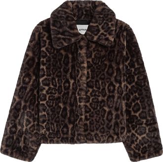 Apparis Veste Elis Léopard Fibres Recyclées Apparis