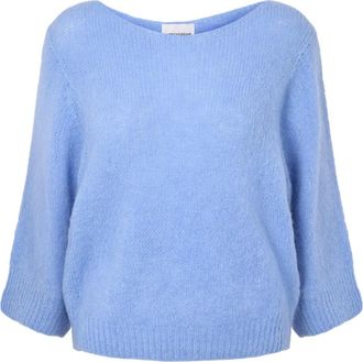 Americandreams Americandreams, Femme, Pulls, Bleu, Taille: 42/44 FR Heidy Short Sleeve Pullover
