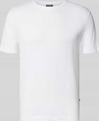 Olymp Level 5 T-Shirt aus Leinen-Elasthan-Mix mit Rundhalsausschnitt