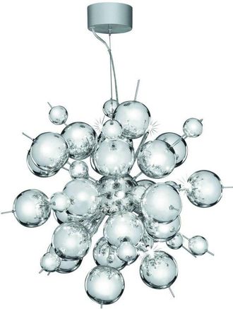 Searchlight Molecule - Luminaire suspendu à 12 ampoules au fini chrome, ampoule G4 - Searchlight