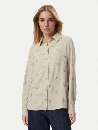 Guess Hemd W5BH80 W2982 Beige Regular Fit