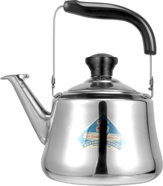 Yardwe 1L Edelstahl Fl&ouml;tenkessel Pfeifender Wasserkocher Teekessel Wasserkessel mit Filtersieb und Griff f&uuml;r Herd K&uuml;che Drinnen Drau&szlig;en Wandern Picknick Camp