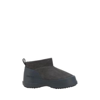 Moon Boot Luna Niedrige Lederstiefel - - Shoes - Damen - Grau - 37 EU