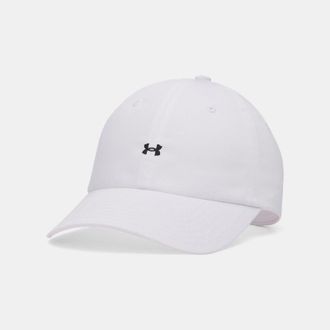 Under Armour Essential Low Verstellbare M&uuml;tze f&uuml;r Damen Wei&szlig; / Wei&szlig; / Schwarz EINHEITSGR&Ouml;SSE