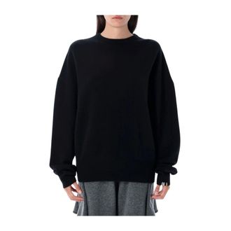 Extreme Cashmere Schwarzer Cashmere-Rundhalspullover - - Knitwear - Damen - Schwarzk - ONE SIZE