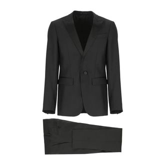 Dsquared2 Schwarzer Smoking-Anzug aus Schurwolle und Seide - - Suits - Herren - Schwarzk - L
