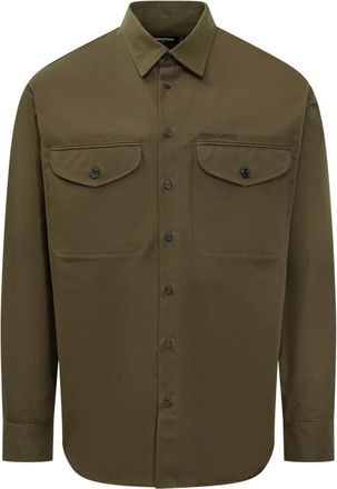 Dsquared2 Homme, Chemises, Brun, Taille: XL Utility Cotton Shirt