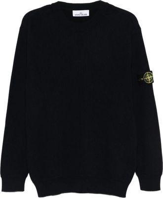 Stone Island Homme, Pulls, Noir, Taille: M Maille ras du cou