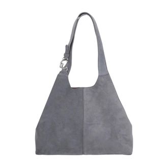 Coccinelle Grand sac cabas C-Easy en daim - Femme - Sacs - Gris - Taille: ONE Size