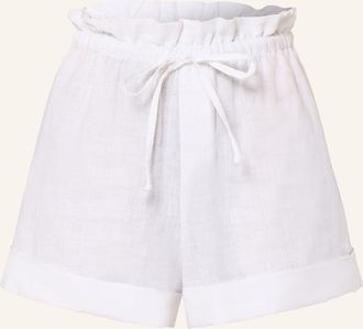 Drykorn Drykorn Paperbag-Shorts Edict Aus Leinen weiss