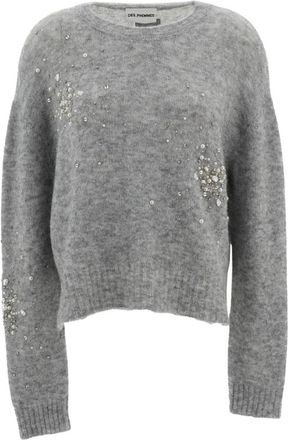 Des_Phemmes Rundhals-Pullover - - Knitwear - Damen - Grau - M