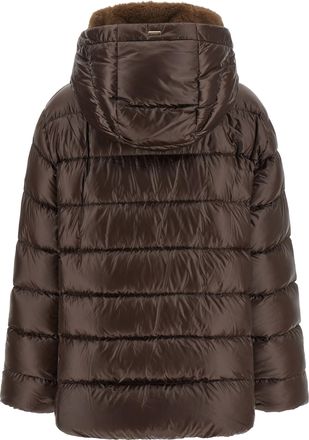 Herno Womens Brown Polyamide Full-Length Jacket Clothing