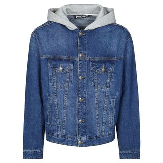 Palm Angels Herren, Jacken, Blau, MGr&ouml;&szlig;e