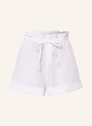Drykorn Drykorn Paperbag-Shorts Edict Aus Leinen weiss