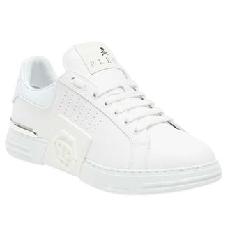 Philipp Plein Homme, Chaussures, Blanc, Taille: 44 EU Chaussures Plates