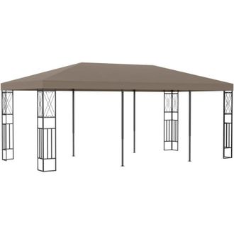 vidaXL Vidaxl - Belv&eacute;d&egrave;re 6x3 m Taupe Tissu