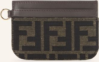 Fendi Kartenetui Ff Jacquard braun