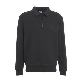 C.P. Company Diagonal Raised Fleece Half-Zip Sweatshirt - - Sweatshirts & Hoodies - Herren - Schwarzk - XL