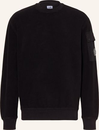 C.P. Company Sweatshirt Im Materialmix schwarz