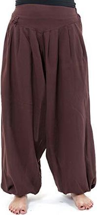 Fantazia Pantalon Sarouel NOAT Coton nepalais Aladin sarwel - Taille Unique Chocolat