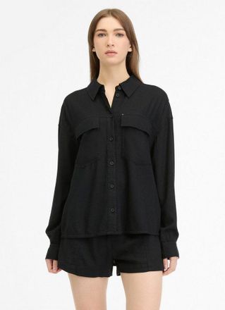 Ragwear Langarmshirt JOCASTA mit Leinen, relaxed fit