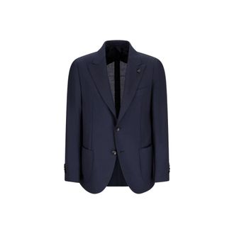 Lardini Cooler Wollanzug mit Einreiher - - Jackets - Herren - Blau - 2XL