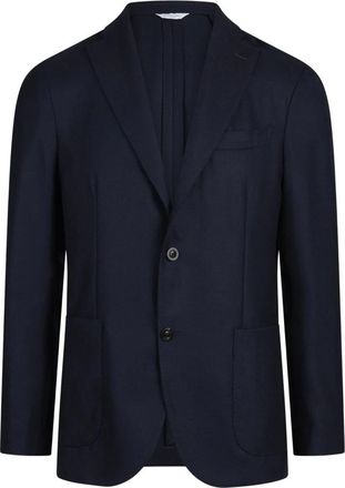 Boglioli Einknopf-Blazer aus reiner Schurwolle - - Jackets - Herren - Blau - L