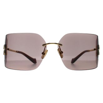 Miu Miu MU54YS 5AK06I gold hell lila braun Sonnenbrille