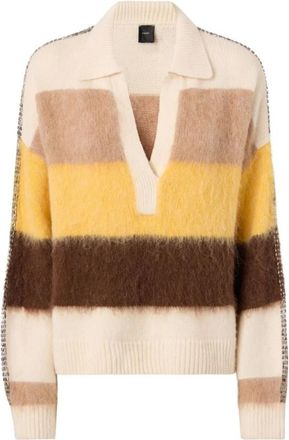 Pinko Pinko, Femme, Pulls, Multicolore, Taille: 36 FR Maille col en V