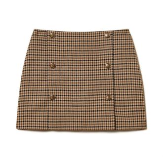 Twinset Braun karierte Minir&ouml;cke - - Skirts - Damen - Schwarzk - XL
