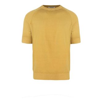 Lubiam Maglia manica corta in finezza 16 - - Tops - Herren - Gelb - L