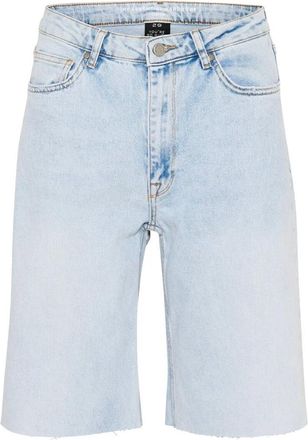 MY ESSENTIAL WARDROBE Femme, Shorts, Bleu, Taille: W34 Short Bermuda en denim taille haute
