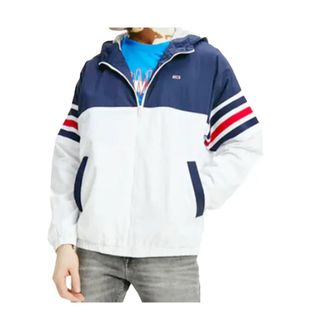 Tommy Jeans Farbblockierter Rei&szlig;verschluss Windbreaker - - Jackets - Herren - Mehrfarbig - S