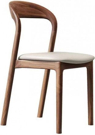 Generic Zeitgenössische Esszimmerstühle schlanke hölzerne Stühle ESS -Ersatz, einzelne Massive Holzstuhl für passende weiß 81 * 43 * 46cm