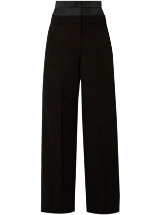 Erdem pantalon à taille double - Noir