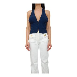 Elisabetta Franchi Weste - - Jackets - Damen - Blau - L