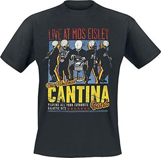 Star Wars Cantina Band on Tour Homme T-Shirt Manches Courtes Noir XXL