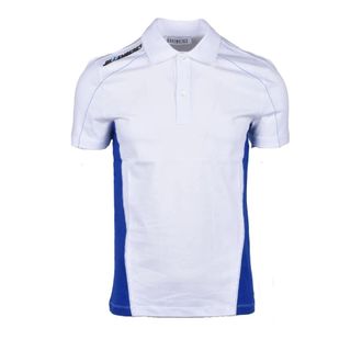 Dirk Bikkembergs Homme, Tops, Blanc, Taille: M Polo en Coton et &Eacute;lasthanne