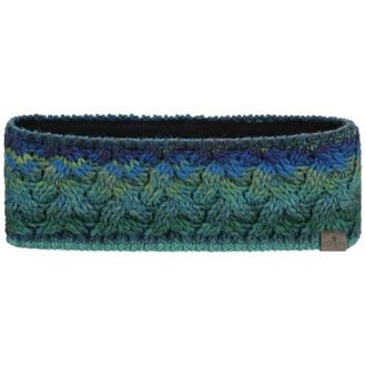 Lierys Bandeau Farelle Femme - Made in Germany r&eacute;chauffe-oreilles cache-oreilles avec doublure Hiver automne-hiver - taille unique vert-bleu